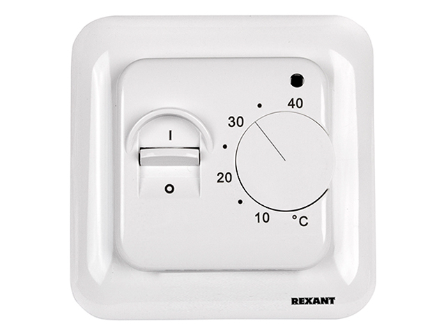 Терморегулятор механич. с датчиком температуры пола; белый R70XT REXANT - Садовая техника и ...
