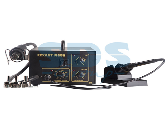Станция паяльная (паяльник+термофен) 150-500 °С (R852) REXANT - Садовая техника и инструменты