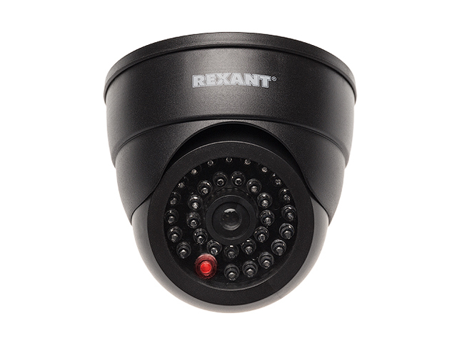 Муляж камеры внутренней, купольная с вращающимся объективом (черная) REXANT - Садовая техника и ...