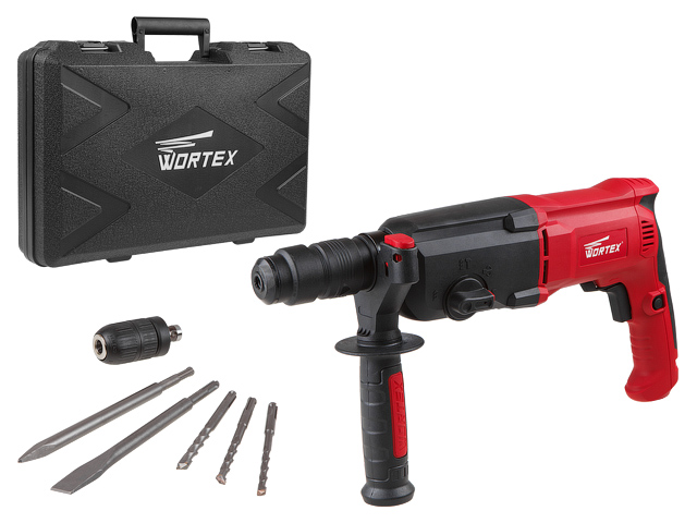 Перфоратор WORTEX RH 2427 X в чем. + (2 зубила, 3 сверла) - Садовая техника и инструменты