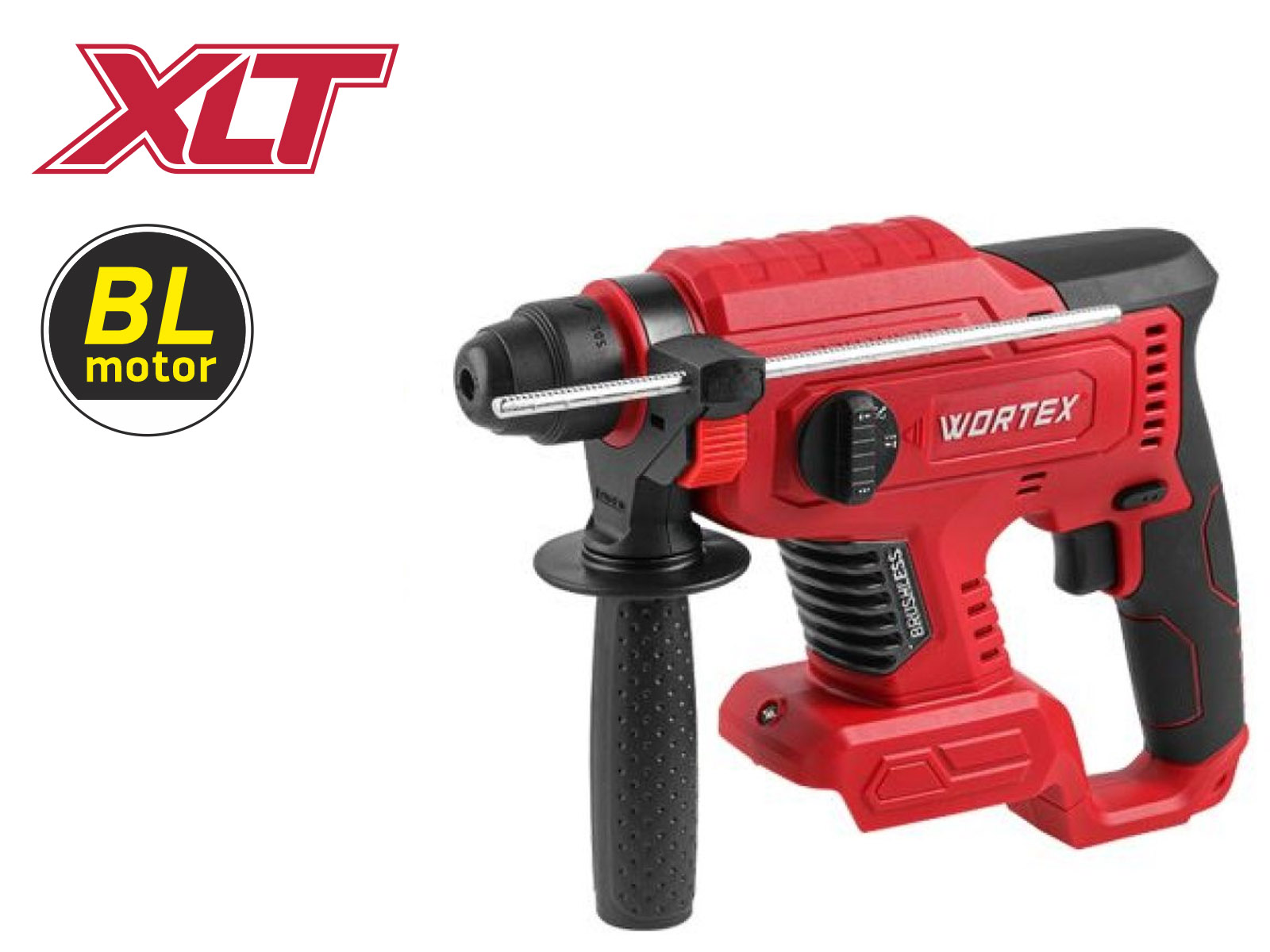 Аккум. перфоратор WORTEX CRH 1820-2 в кор. ALL1 SOLO БЕСЩЕТ., 18 В, 2.2 Дж, 20 мм - Садовая ...