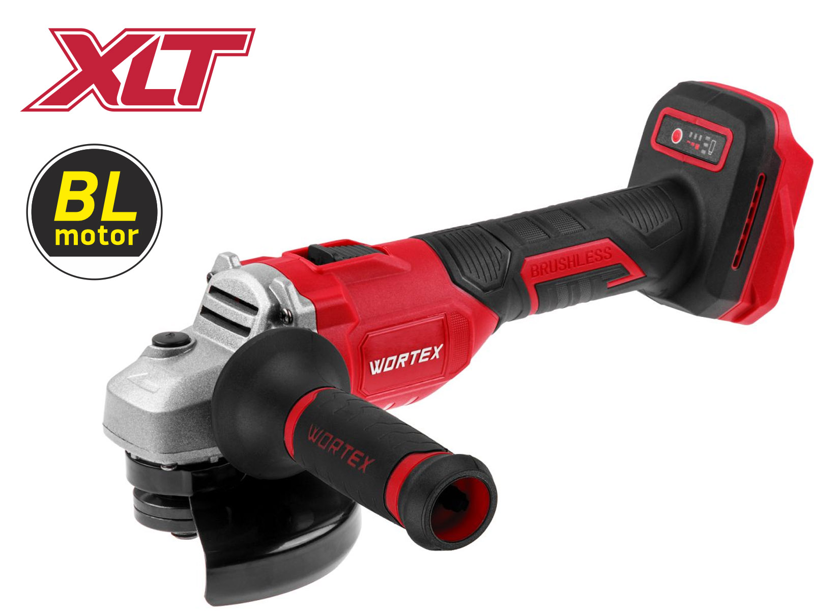 Аккум. углошлифмашина WORTEX LX CAG 1812-1 E в кор. ALL1 SOLO БЕСЩЕТ., 18 В, 125 мм, 8000 об/мин ...