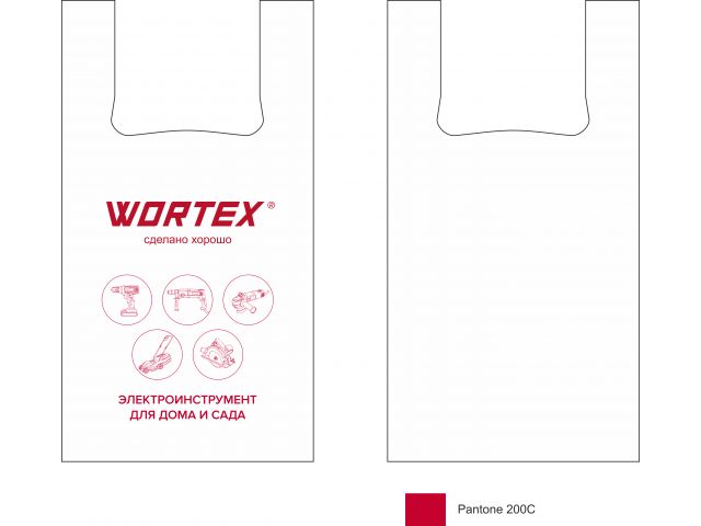 Пакет-майка 30/7*55,20мкм WORTEX (50 шт) - Садовая техника и инструменты