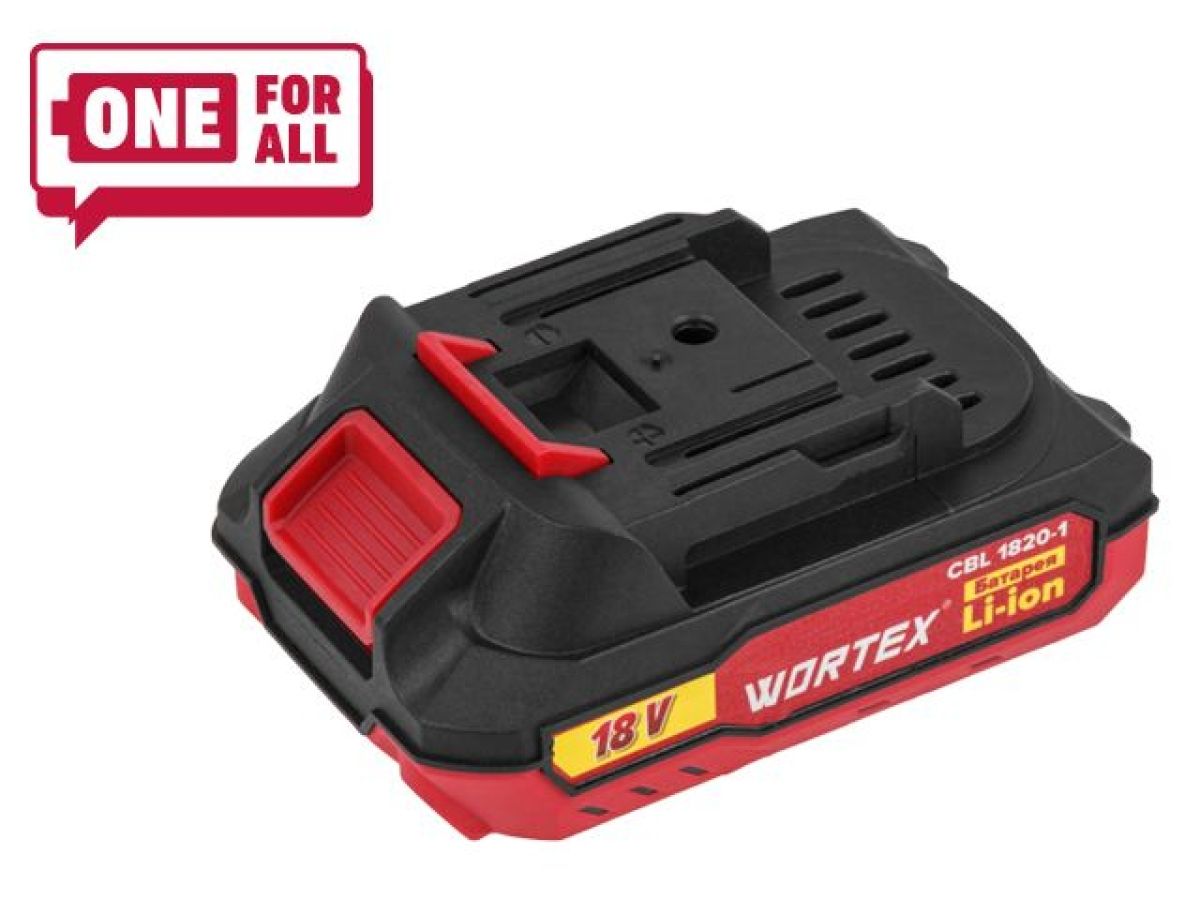 Аккумулятор WORTEX CBL 1820-1 18.0 В, 2.0 А*ч, Li-Ion ALL1 - Садовая техника и инструменты