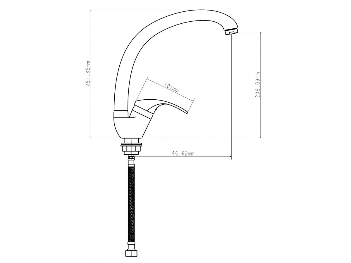 Смеситель для кухни D35-A, серия 260, ECONOCE - Садовая техника и ...