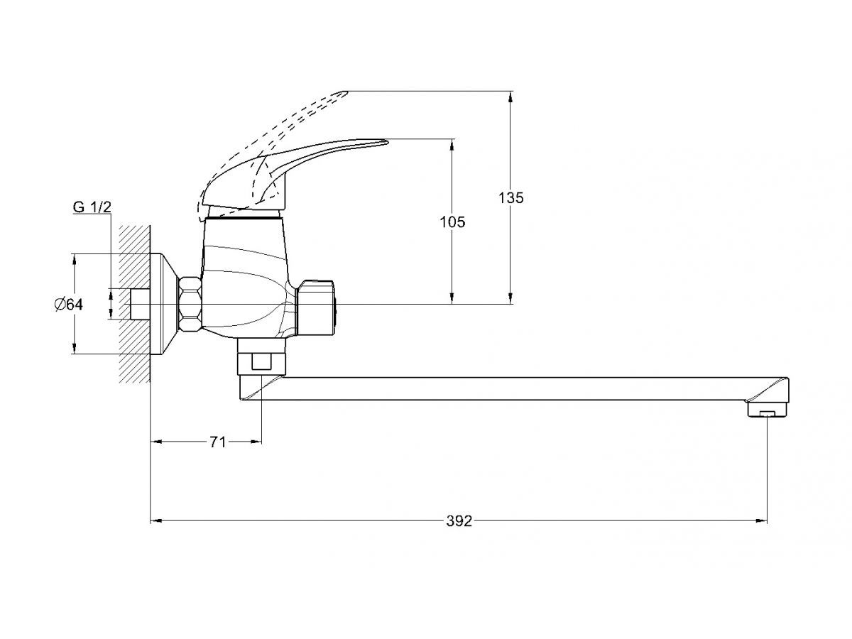Смеситель для ванны D40-A, серия 360 ECONOCE - Садовая техника и инструменты