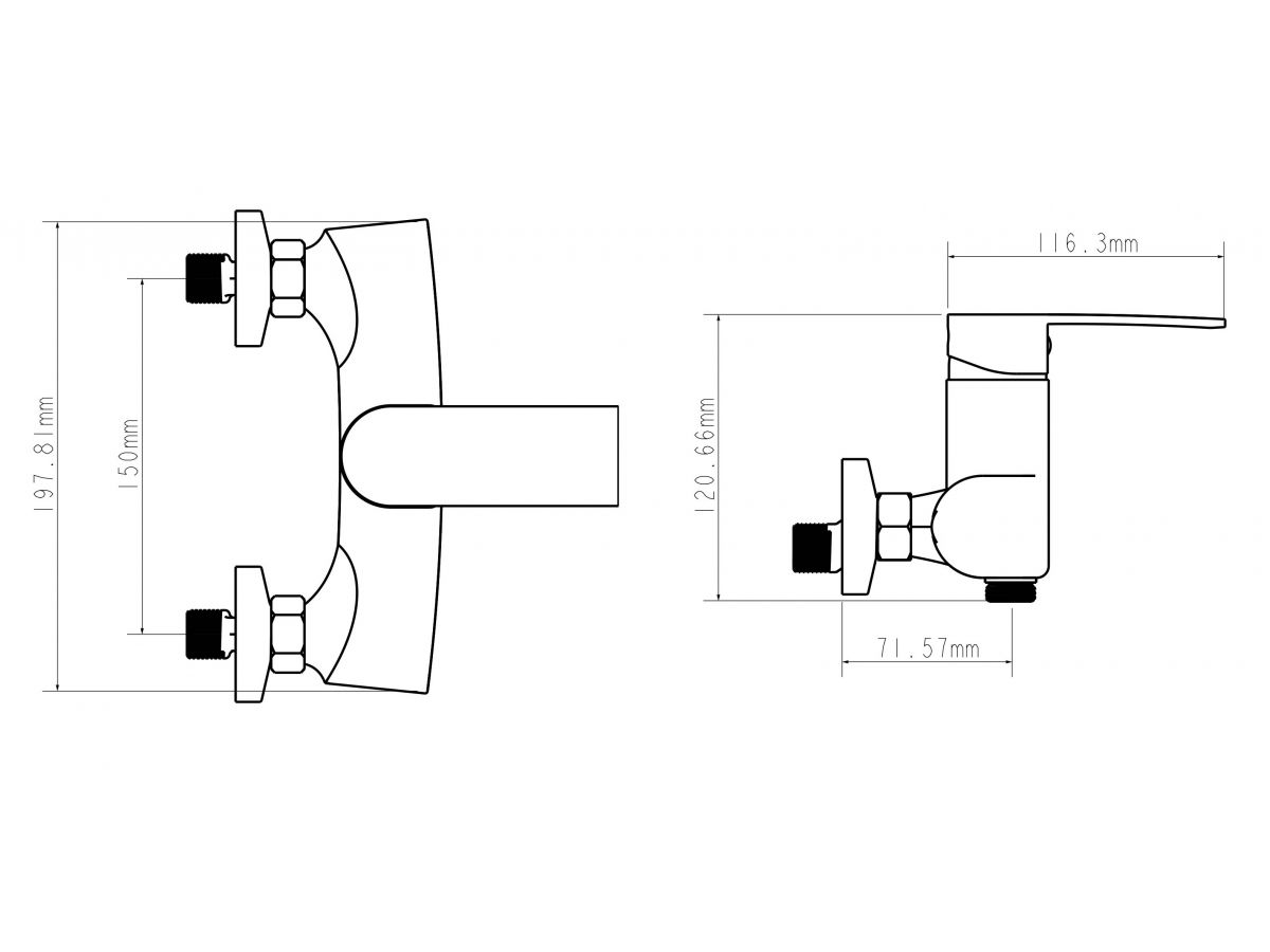 Смеситель для душа D35-A, серия 270, ECONOCE - Садовая техника и инструменты