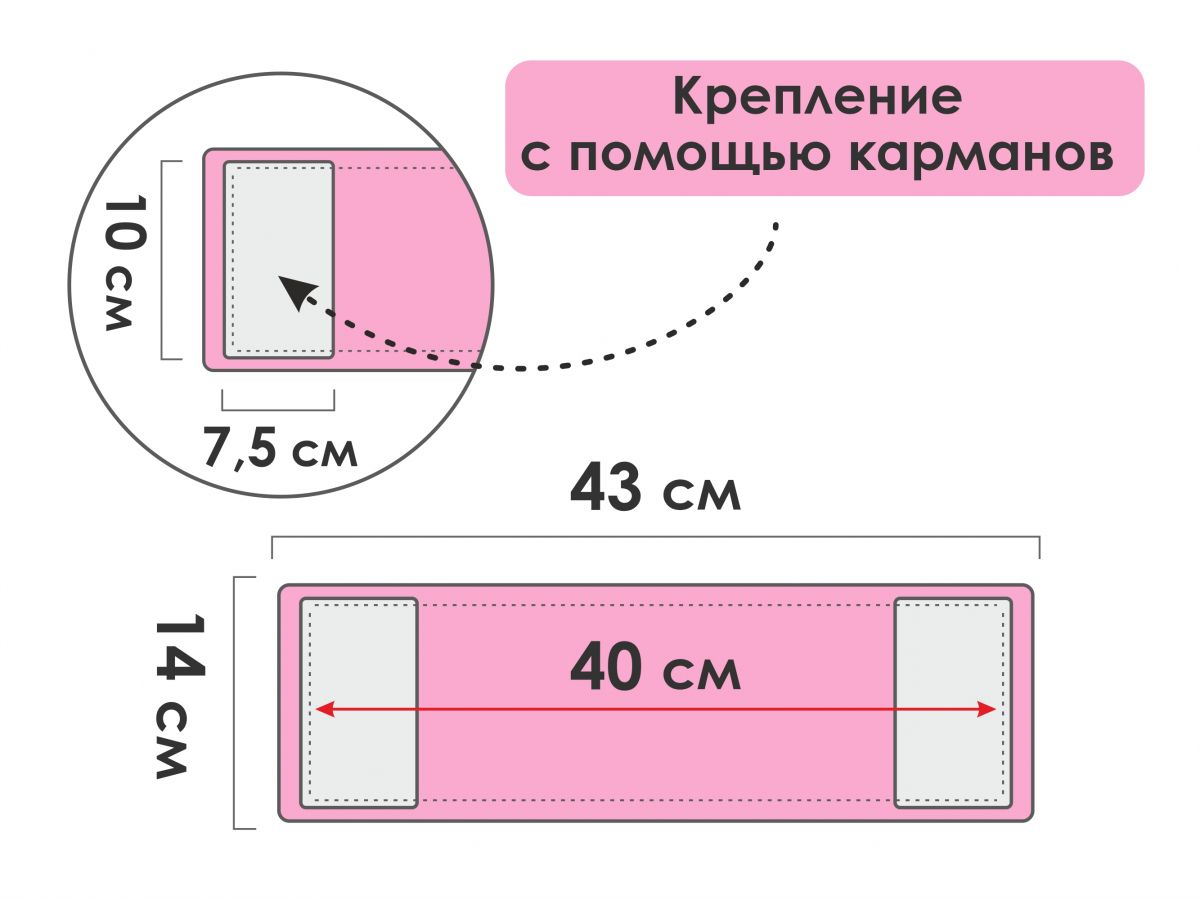 Сменная насадка для швабры из микрофибры, фуксия, PERFECTO LINEA ...