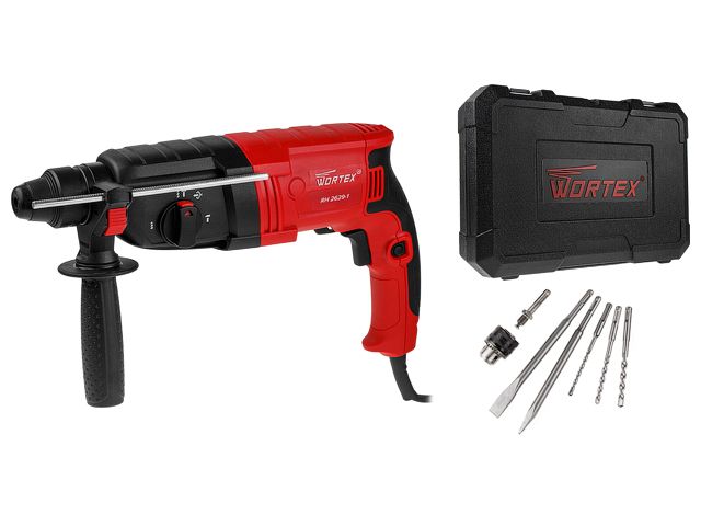 Перфоратор WORTEX RH 2629-1 в чем. + (2 зубила, 3 сверла) - Садовая техника и инструменты
