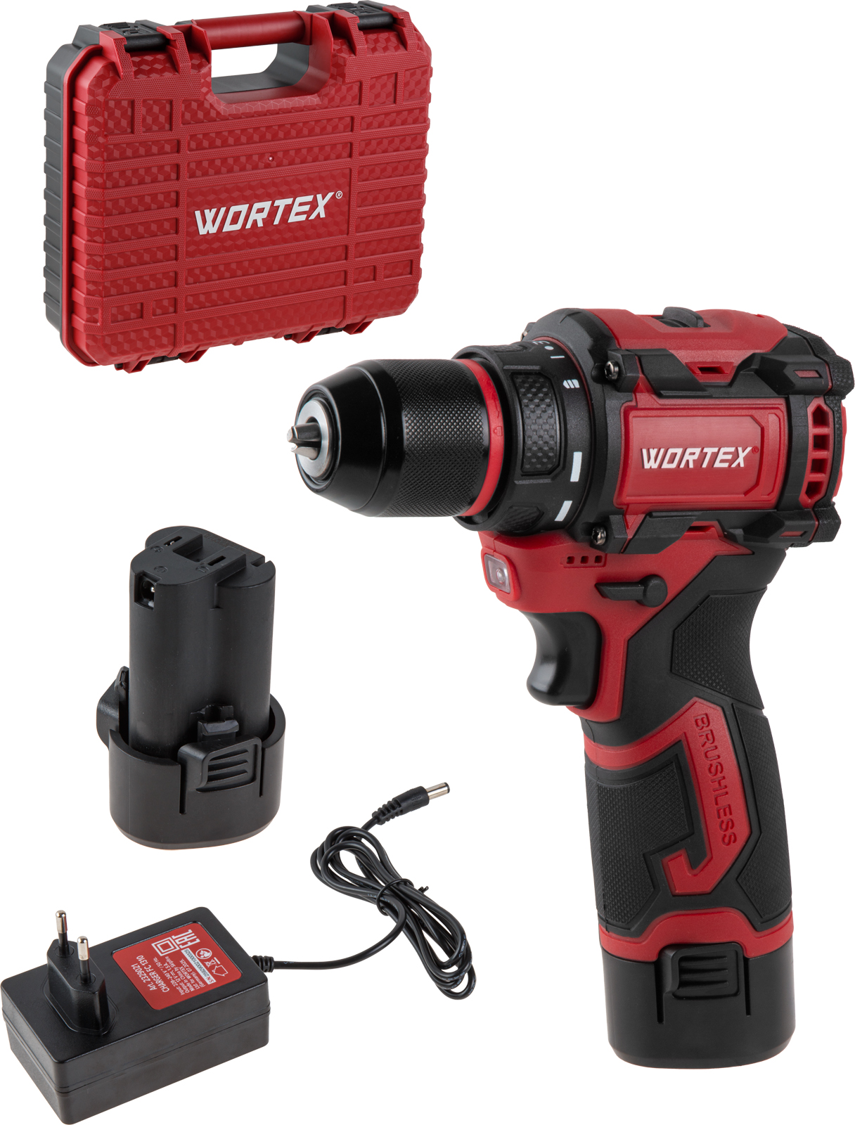 Аккум. дрель-шуруповерт WORTEX BD 1213-1 Dli в чем. 12 В, 40 Н*м, 2х2 А*ч, БЗП 10 мм - Садовая ...