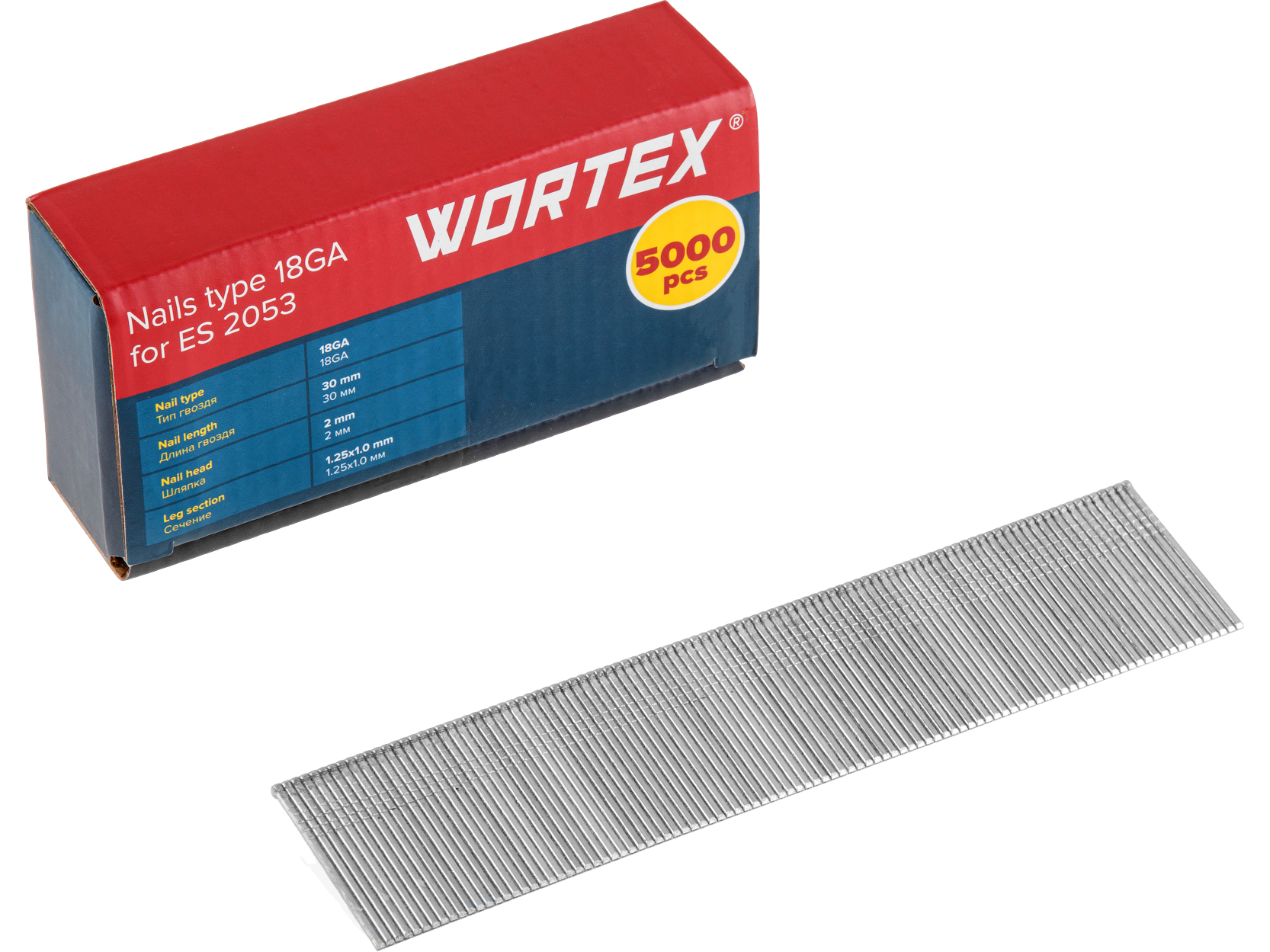 Гвозди тип 18GA 30 мм WORTEX (5000 шт.) для ES 2053 - Садовая техника и инструменты