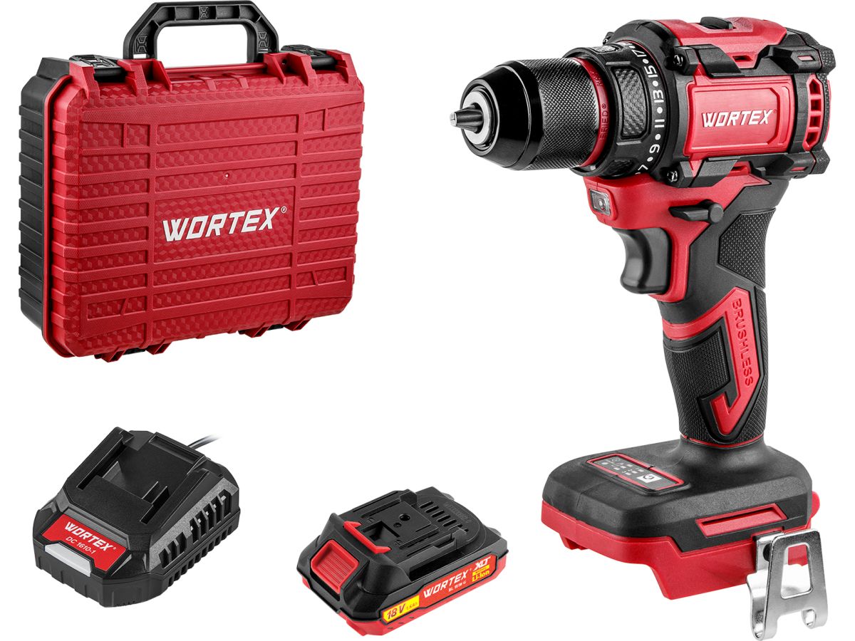 Аккум. дрель-шуруповерт WORTEX BD 2025 DLi в чем. ALL1 XLT БЕСЩЕТ, 18 В, 50 Н*м, 1х1,5 А*ч, БЗП ...