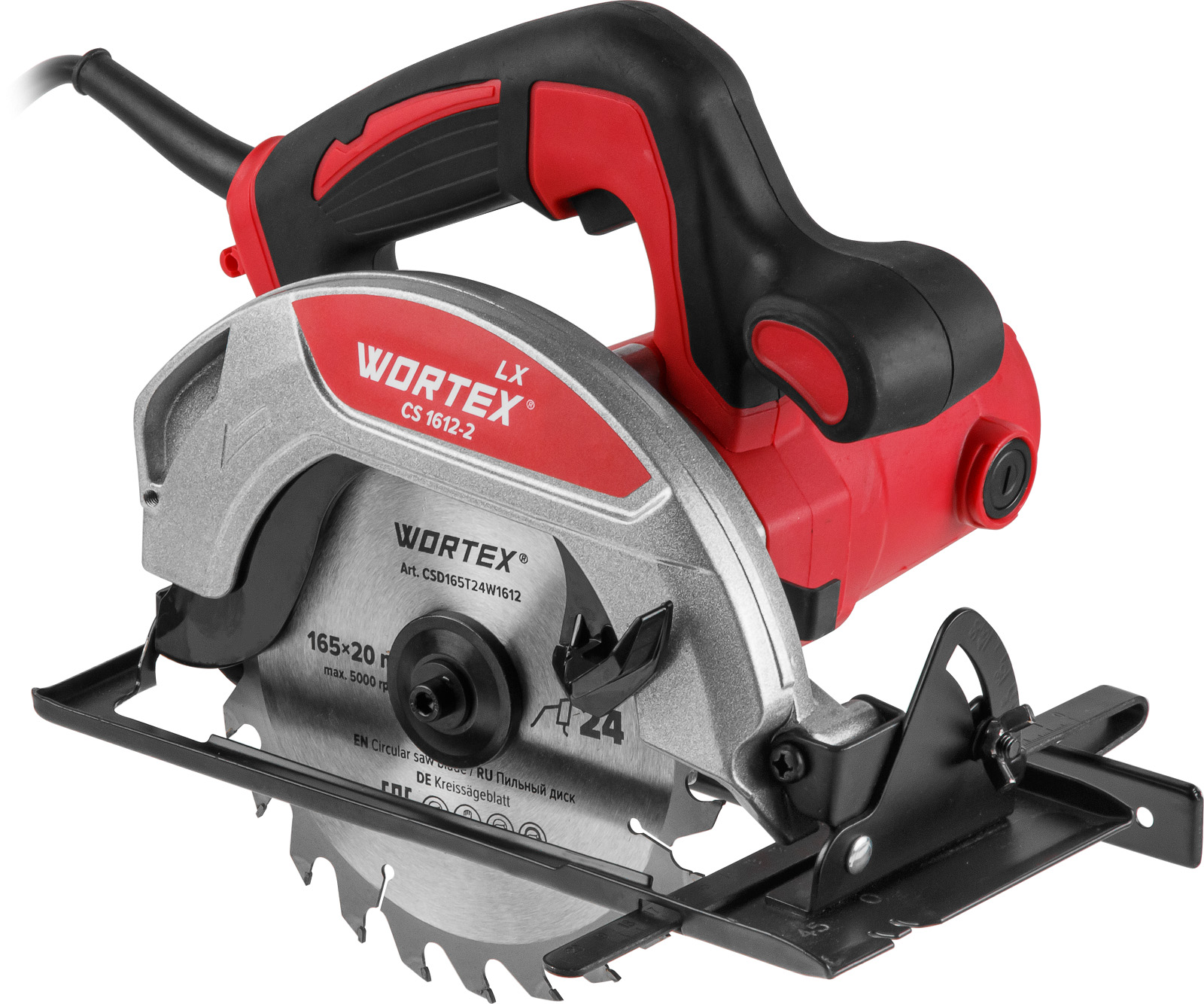 Циркулярная пила WORTEX LX CS 1612-2 в кор. 1200 Вт, 160х20х24Т - Садовая техника и инструменты