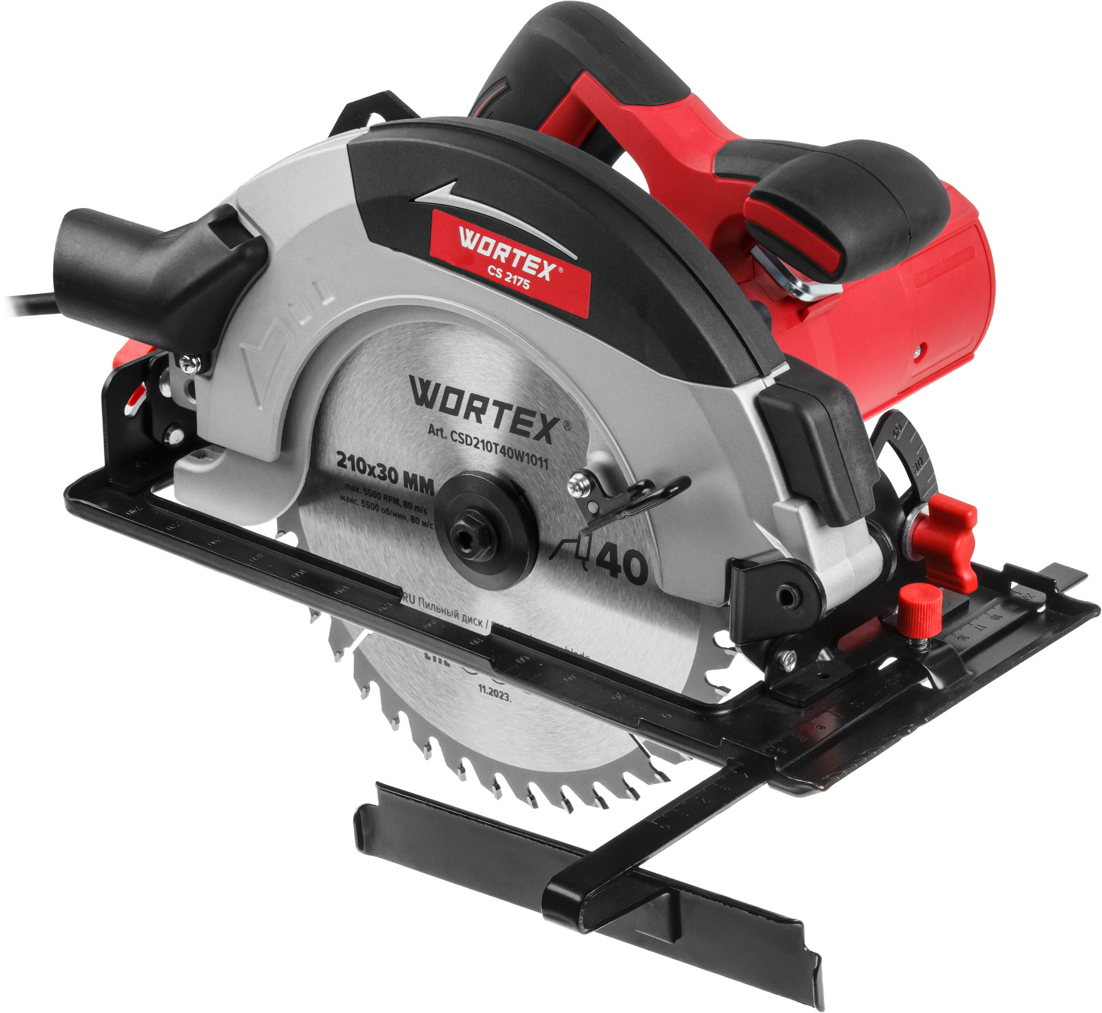 Циркулярная пила WORTEX CS 2175 в кор. 1900 Вт, 210 мм, до 75 мм - Садовая техника и инструменты