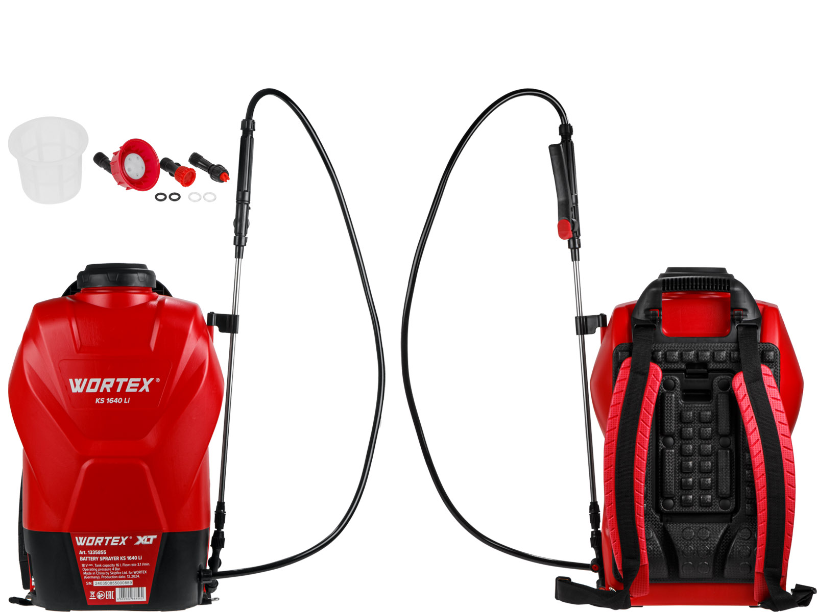 Аккум. опрыскиватель WORTEX KS 1640 Li в кор. ALL1 XLT SOLO 18В, 16 л - Садовая техника и ...