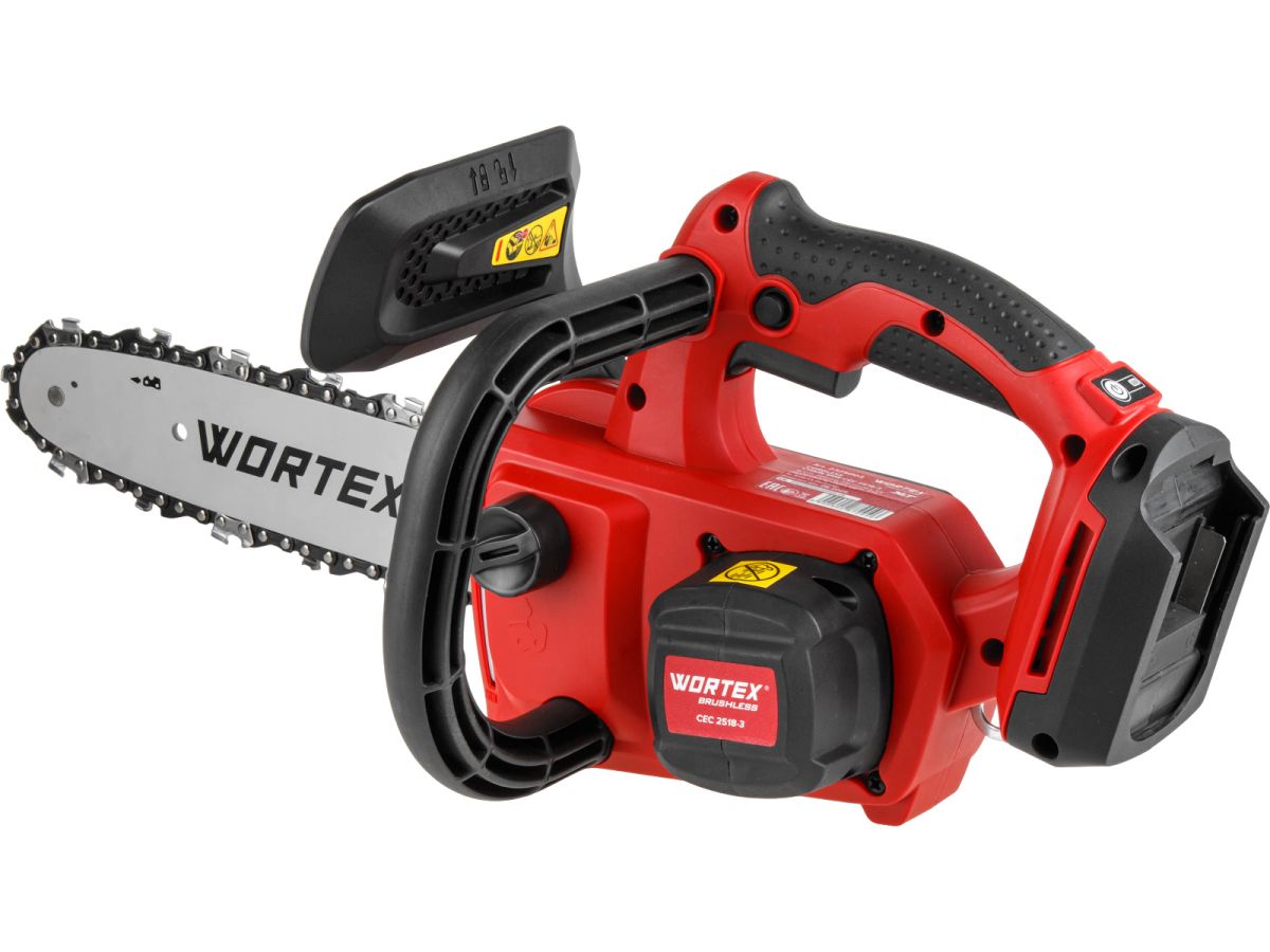 Аккум. пила цепная WORTEX CEC 2518-3 в чем. ALL1 XLT SET БЕСЩЕТ., 18 В, 25.4 см - Садовая ...
